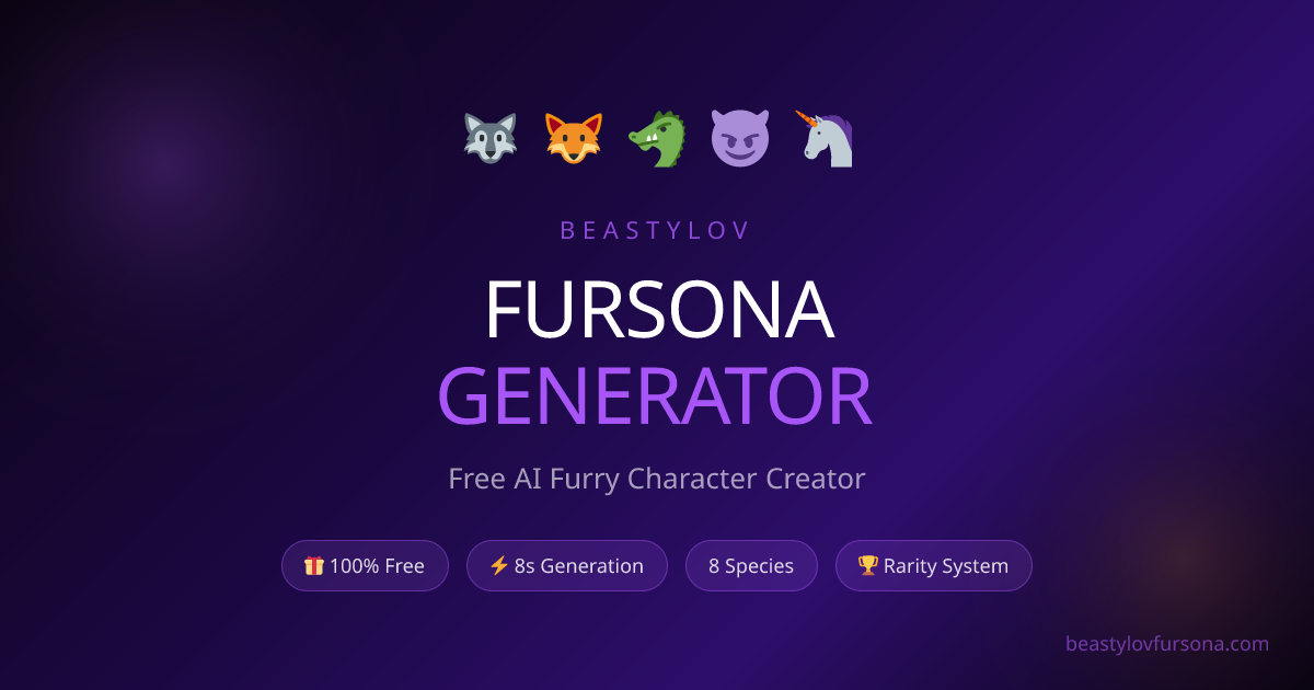 BeastyLov Fursona Generator — Free AI Furry Character Creator
